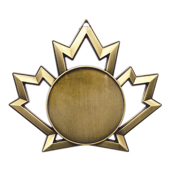 Logo Insert Medallion - Maple Leaf 4" Wide - Gold (A4161) – Quest Awards